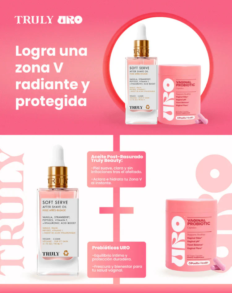 Sexy Combo: Aceite Íntimo Truly + URO Probióticos – Mi tienda